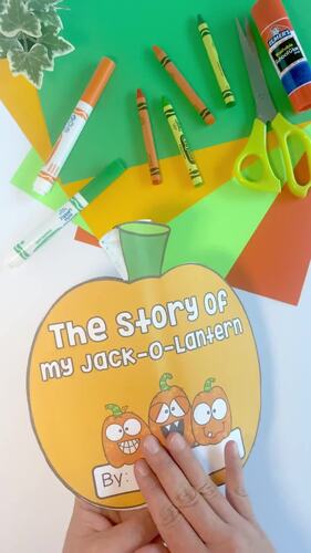 Jack-O-Lantern Writing Craft | Halloween Writing Craftivity & Writing ...