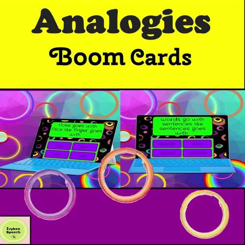 Analogies BOOM Cards by Ivybee Speech | TPT