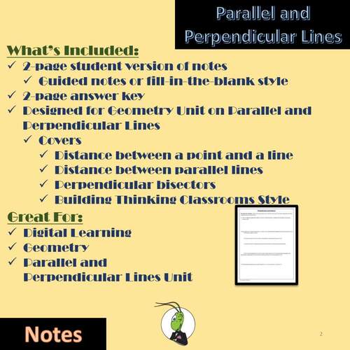 Perpendiculars and Distance Geometry Guided Notes Parallel and ...