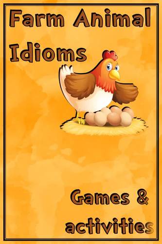 IDIOM CARDS Farm Animal Idioms Activity Figurative Language Literacy Games