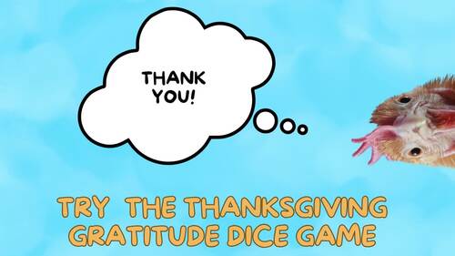 Thanksgiving Gratitude Dice Game - SEL Activity to Build Community