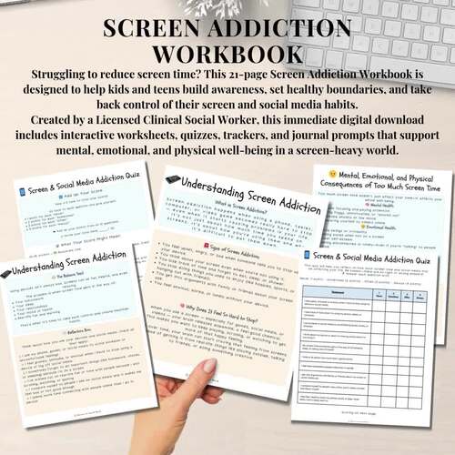 Screen Time Management and Addiction Screen Addiction Digital Literacy ...