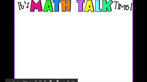 Digital Math Talk by Elementary Littles | TPT