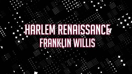 Harlem Renaissance Song, Lyric Video, and Word Search by F Willis Music