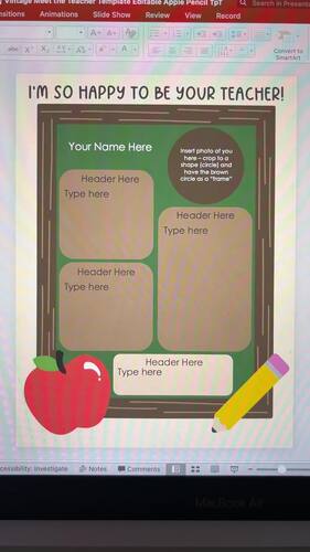 Editable Meet the Teacher Template | meet your teacher info page, retro