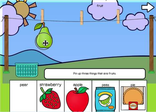 Categories | Hang the Wash Categories Boom Cards | Speech Therapy