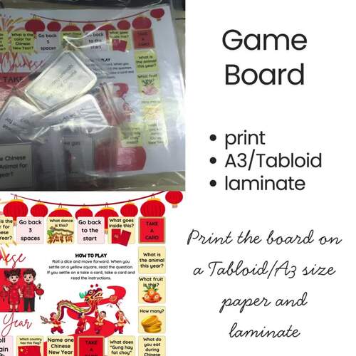 Chinese New Year Board Game Engaging Group Work Classroom Activity ...