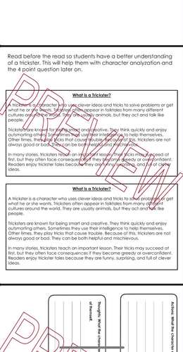 HMH Into Reading 4th Grade Module 7 Extension: A Pair of Tricksters