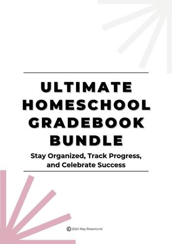 Ultimate Homeschool Gradebook Bundle | Gradebook Printable Templates
