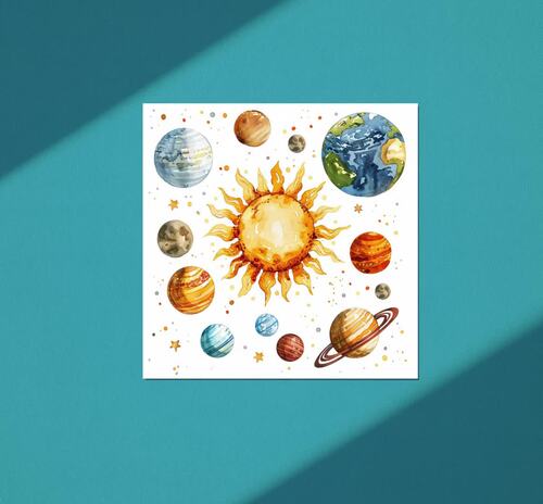 Solar System Clipart, Planets, Universe, Galaxy, Earth, Space | TPT