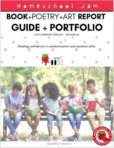 *UPDATED* Book+Poetry+Art Report Guide + Report Portfolio Template