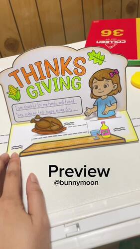Thanksgiving craft Thankful | Turkey Writing Activity by Bunnymoon