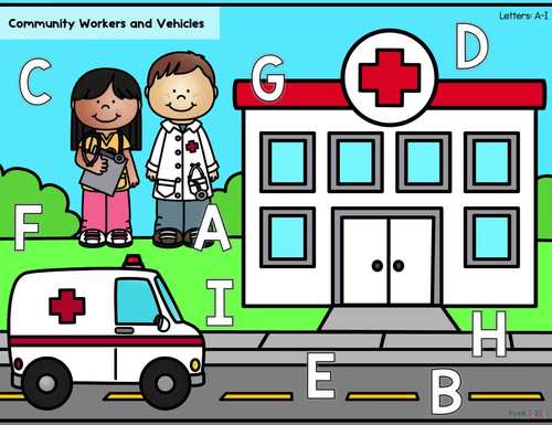 Community: Letter Match & Syllables by PreK Partner | TpT