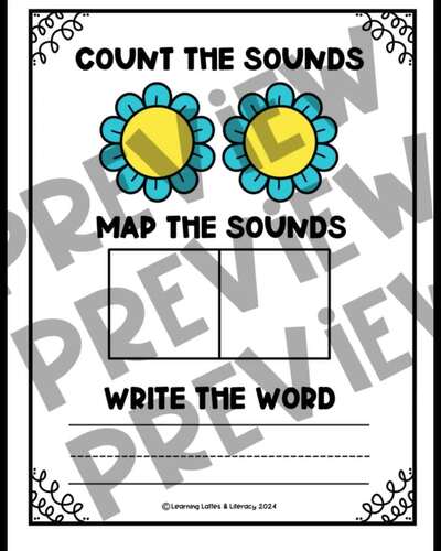 Word Mapping Mats Orthographic Sound Mapping SOR Spring Easter Elkonin ...