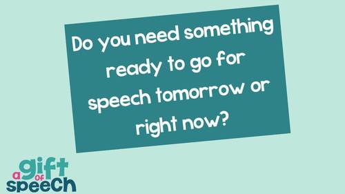 Spring NO PREP Articulation Expressive and Receptive Language Speech Bundle