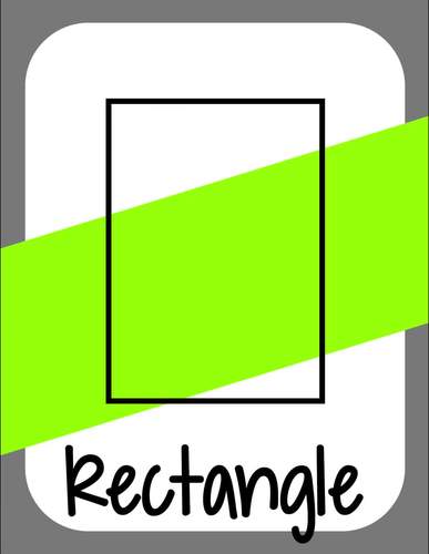 Bright Color 2D and 3D Shapes Posters Class Decor | TPT