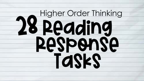 Reading Response Tasks | Enrichment Activities for Any Book | NO PREP