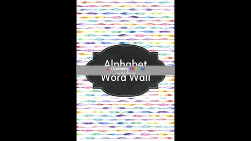 Alphabet Word Wall Posters l Bulletin Board Display l SA Beginners Font