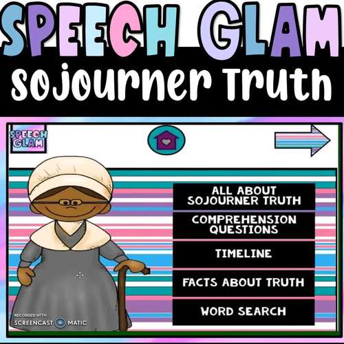 Sojourner Truth Unit by Speech Glam | TPT