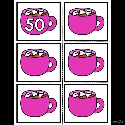 Winter Skip Counting by 2s, 5s, & 10s Number Cards | Math Centers