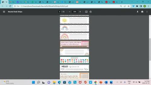 Boho-inspired Desk Strips: 22 Neutral Designs for Names, Alphabet, and ...