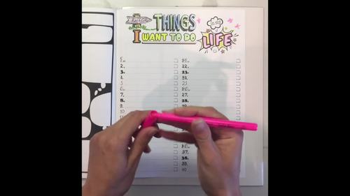 Things I Want To Do In My Life by Friendly Planet Club | TPT