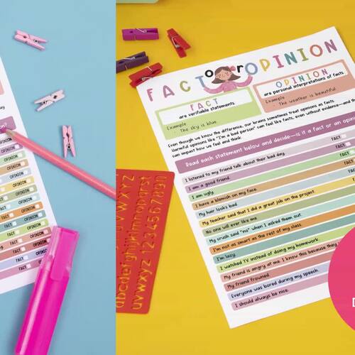 Fact or Opinion Worksheet | SEL Thinking Skills Activity for Students ...