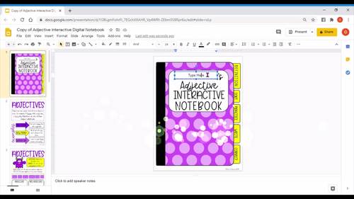 Parts of Speech Digital Interactive Notebook BUNDLE by Tails of Teaching