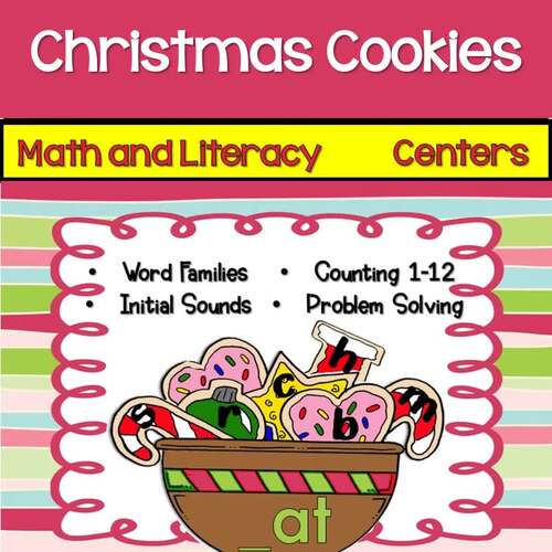 Christmas Cookies Math and Literacy| December Kindergarten | TPT