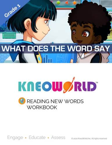 Reading New Words Workbook | Grade 1 | Printable & Digital by KneoWorld