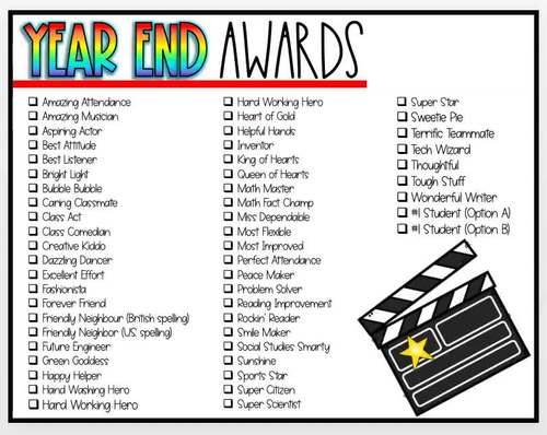 Digital End of the Year Awards by Teach Big Teacher | TpT