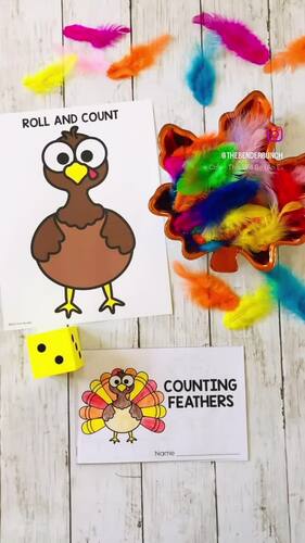 Thanksgiving Counting 1 - 12 - Fine Motor, Numbers, Number Words, & Ten ...