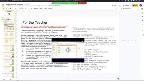 Padre Nuestro Our Father Prayer Spanish Interactive Activities ...