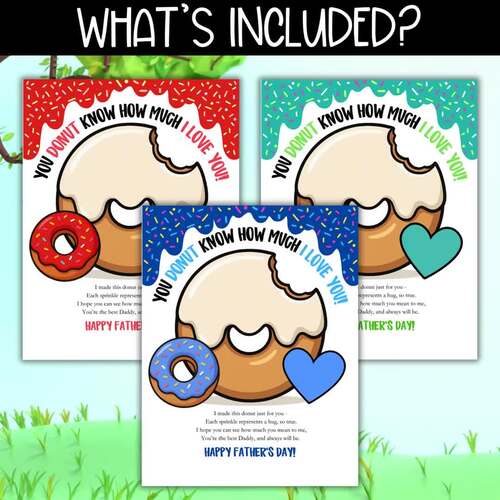 Father's Day Donut Fingerprint Card Crafts, Doughnut Toddler Handprint ...