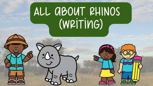 All About Rhinos Writing Nonfiction Rhino Unit PreK Kindergarten First ...