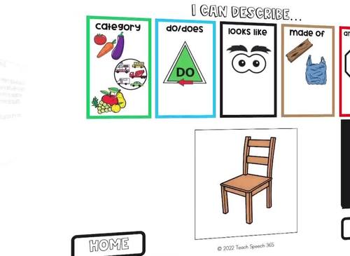 Describing with Visuals Boom Cards™ for Speech Therapy by Teach Speech 365