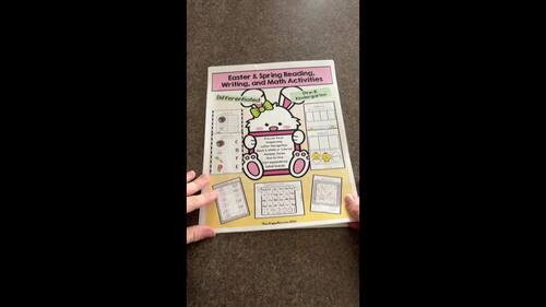 Easter & Spring Reading, Writing, & Math Activities Pre-K to Kindergarten