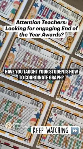 End of the Year Awards for Middle School Students, Fun Graphing Activity