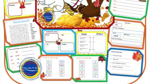 How to Catch a Turkey Lesson & Boom Cards™ Thanksgiving Activities by ...