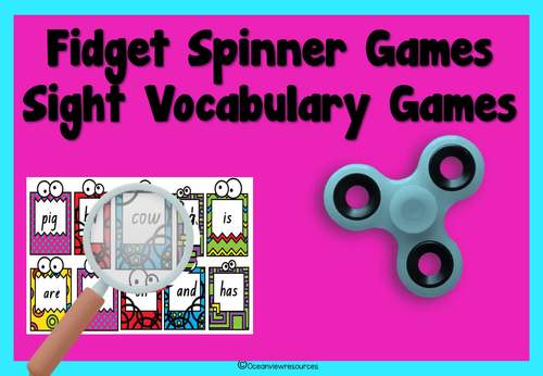 Fidget spinner sight word games I no prep!! I literacy groups and rotations