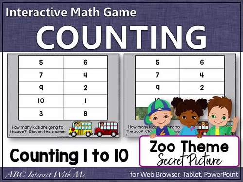 Counting to 10 Number Sense Interactive Math Game {Reveal Secret ...
