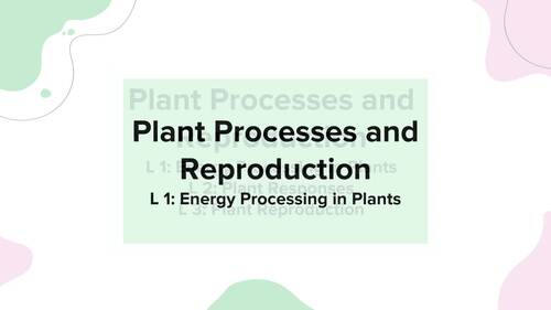 UNIT BUNDLE: Plant Processes and Reproduction by Secondary Science HQ