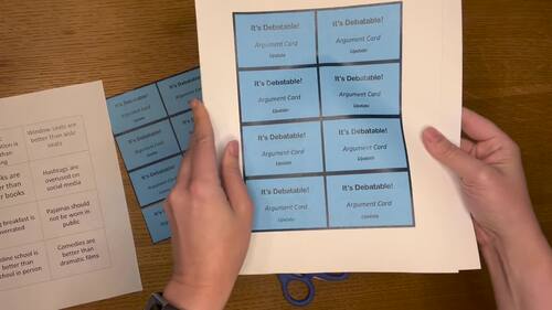 It's Debatable! Game Argument Card Expansion Pack by The Speech Educator