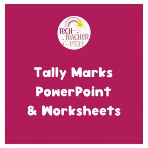 Tally Marks PowerPoint and Worksheets by Tech Teacher Pto3 | TPT