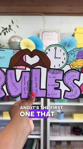 Classroom Rules Activity, Routines and Procedures, Beginning of First ...