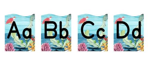 Underwater Classroom Kit Including Number Line, Alphabet Display, Name ...
