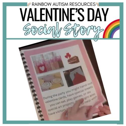 Valentine's Day Social Story & Mini Book Ideal for PreK Autism SEL Sped
