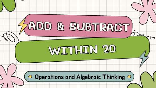 Digital Google Slides Add & Subtract Within 20 Mazes by Primarily Retired