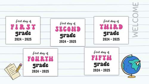 First Day & Last Day of School Printable Sign 1-12th Grade Class Photo prop