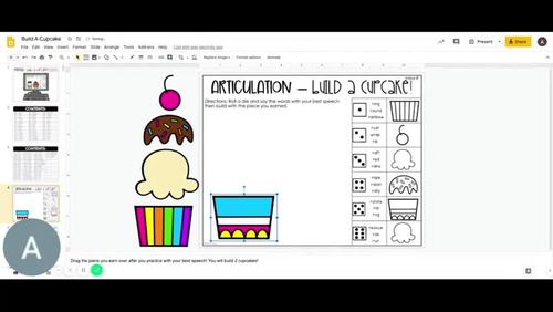 Cupcake Speech Therapy DIGITAL Activities | Google Slides™️ Distance ...